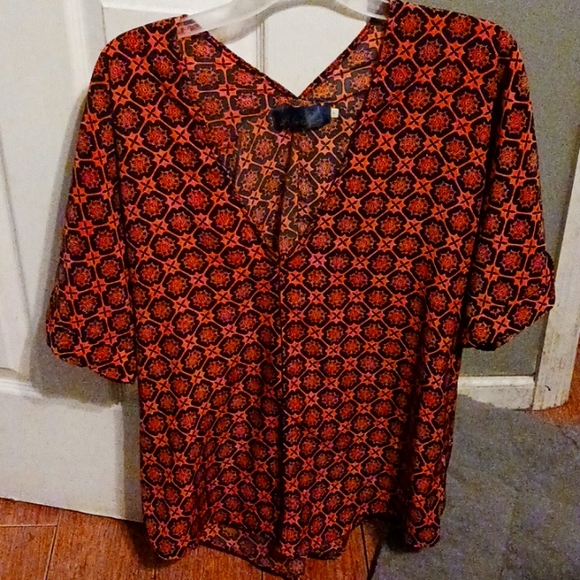 Blue Rain | Tops | Silky Blouse | Poshmark